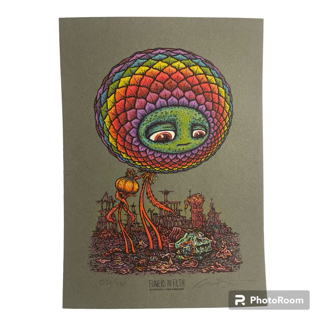 Flowers in Filth- Spusta - Full Size – SQUID PRINT GALLERY