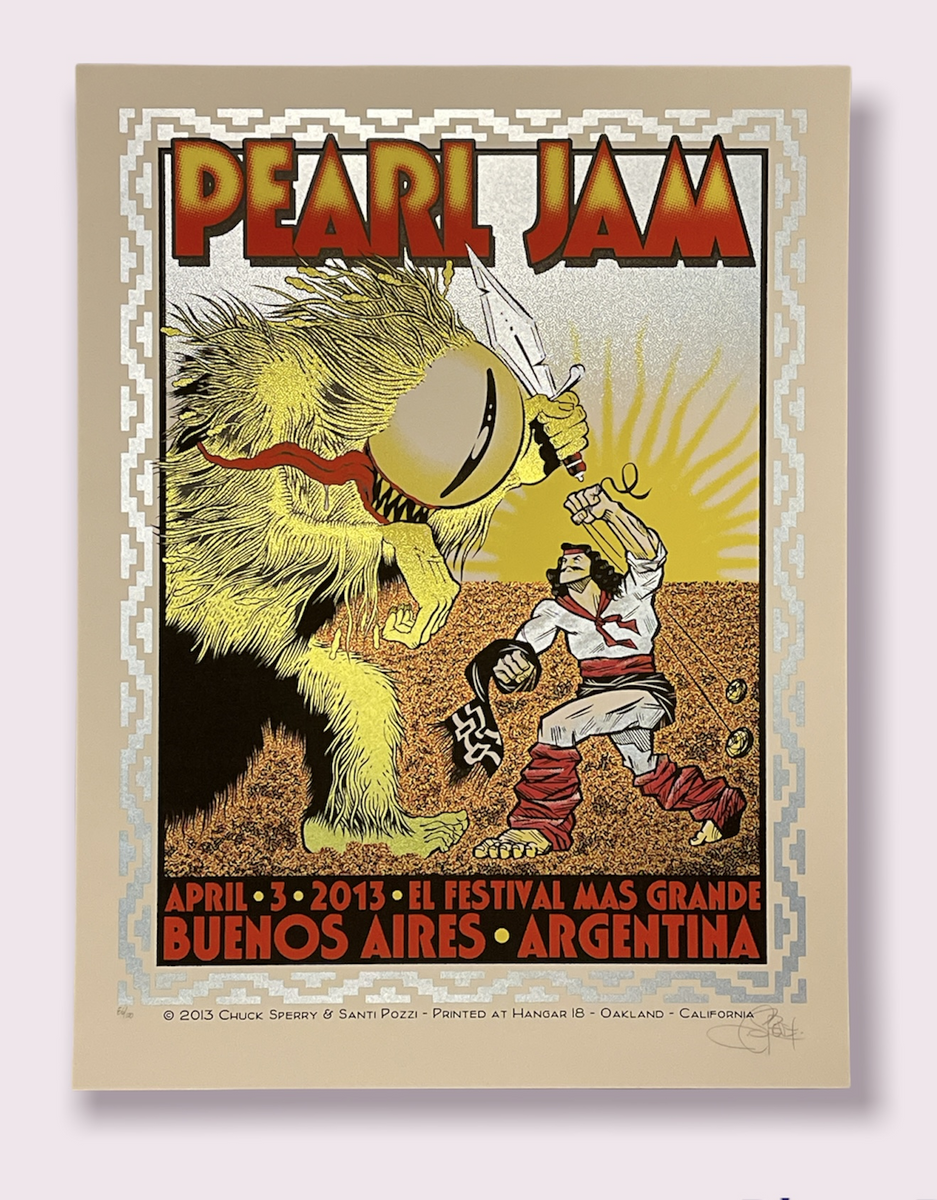 Pearl Jam Buenos Aires - Sperry – SQUID PRINT GALLERY